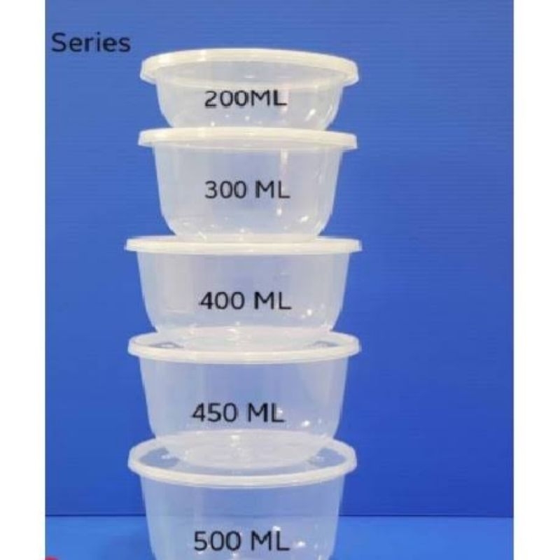 Jual Thinwall Round Bowl 200ml 250ml 300ml 400ml Mangkok Tempat Puding ...