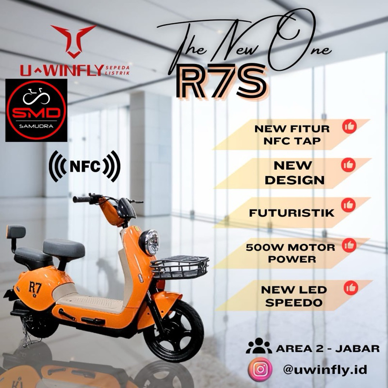 Jual Sepeda Listrik Ebike Uwinfly RF7 R7S R7 S 500W 48V 12 Ah Murah BDG | Shopee Indonesia