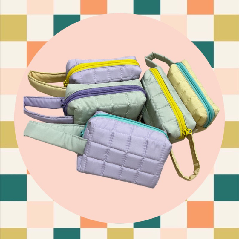 Jual NAFS - cute korean pouch makeup travel | kotak pensil pastel korea ...
