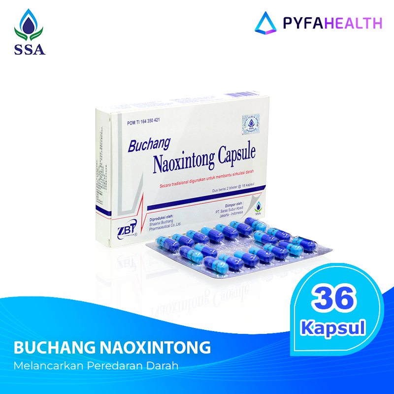 Jual Buchang Naoxintong Melancarkan Peredaran Darah [36 Kapsul ...