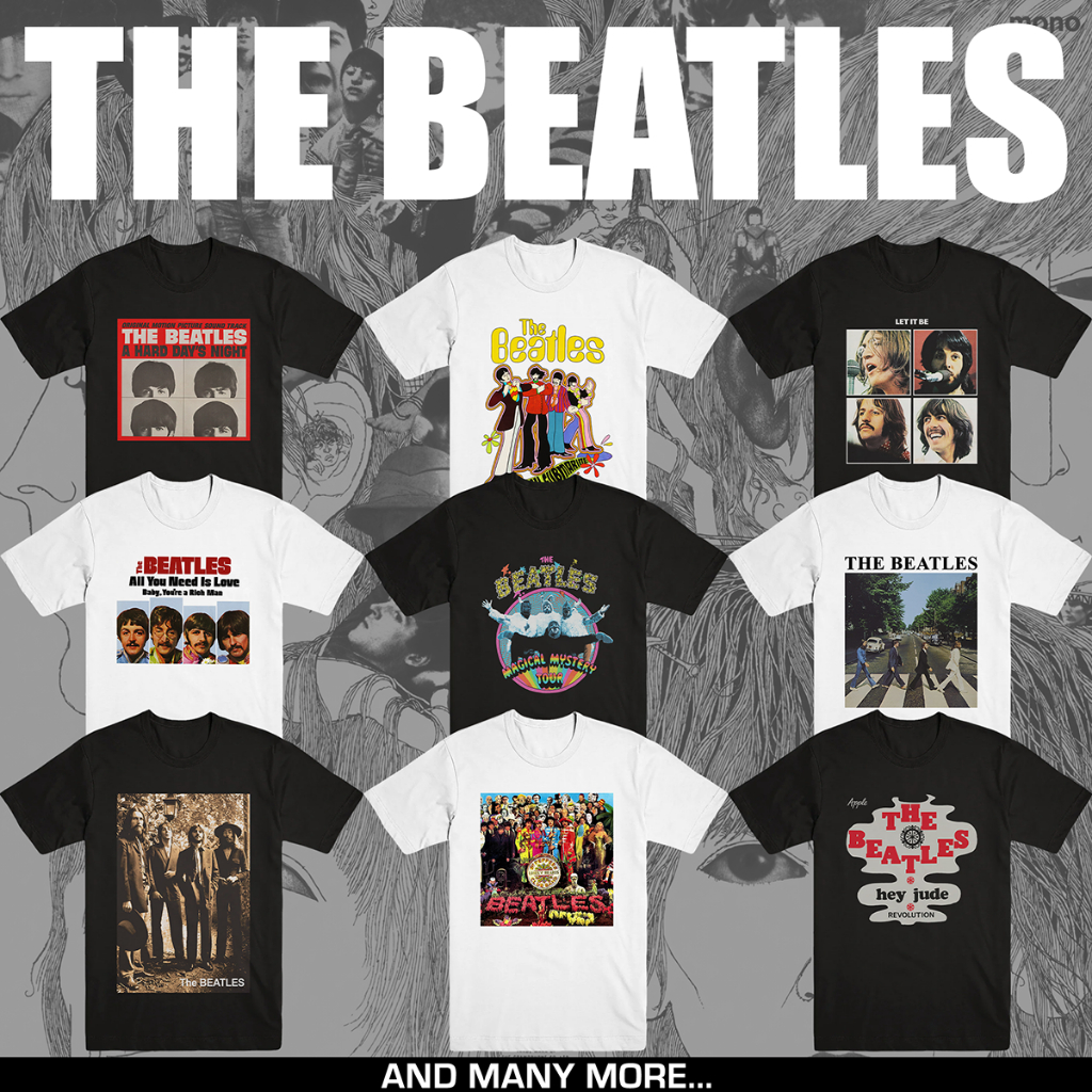 Jual THE BEATLES | T-SHIRT BAND | POP ROCK | MERCHANDISE | Shopee Indonesia