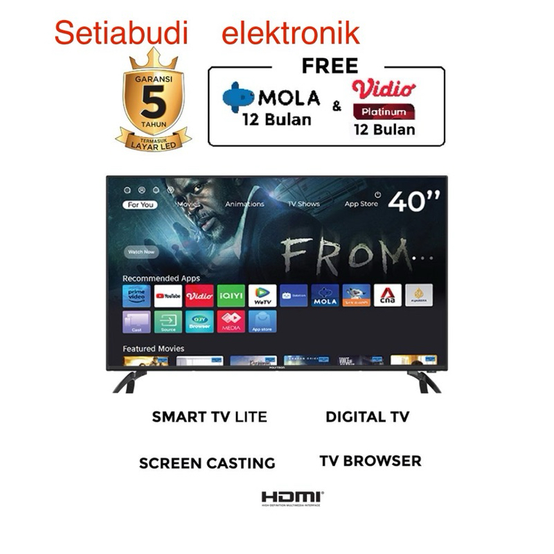 Jual POLYTRON SMART LITE DIGITAL TV 40" 40cv / 40 inch PLD 40CV8959 ...