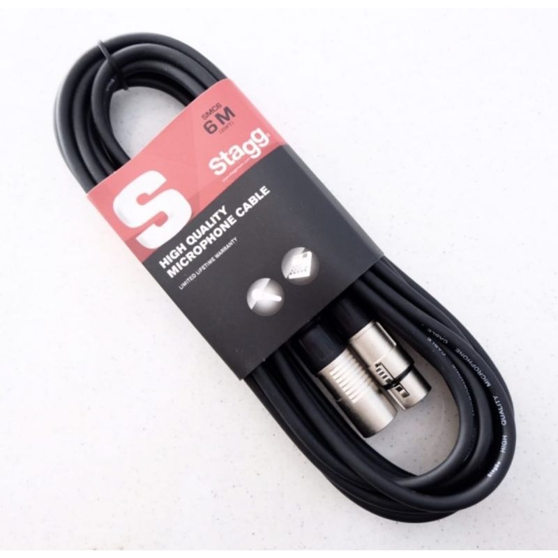 Jual cable mic stagg SMC6 kabel microphone 6meter | Shopee Indonesia