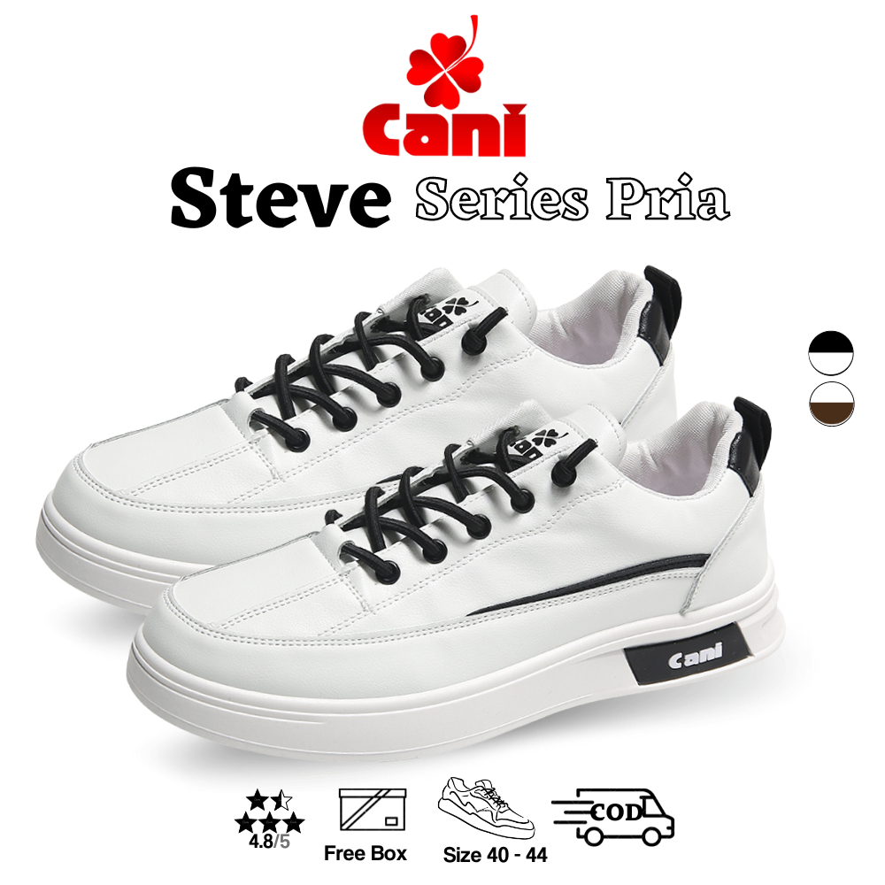 Jual Cani "Free Box" (Size 40 - 44) Steve Sepatu Pria Sneakers Fashion ...