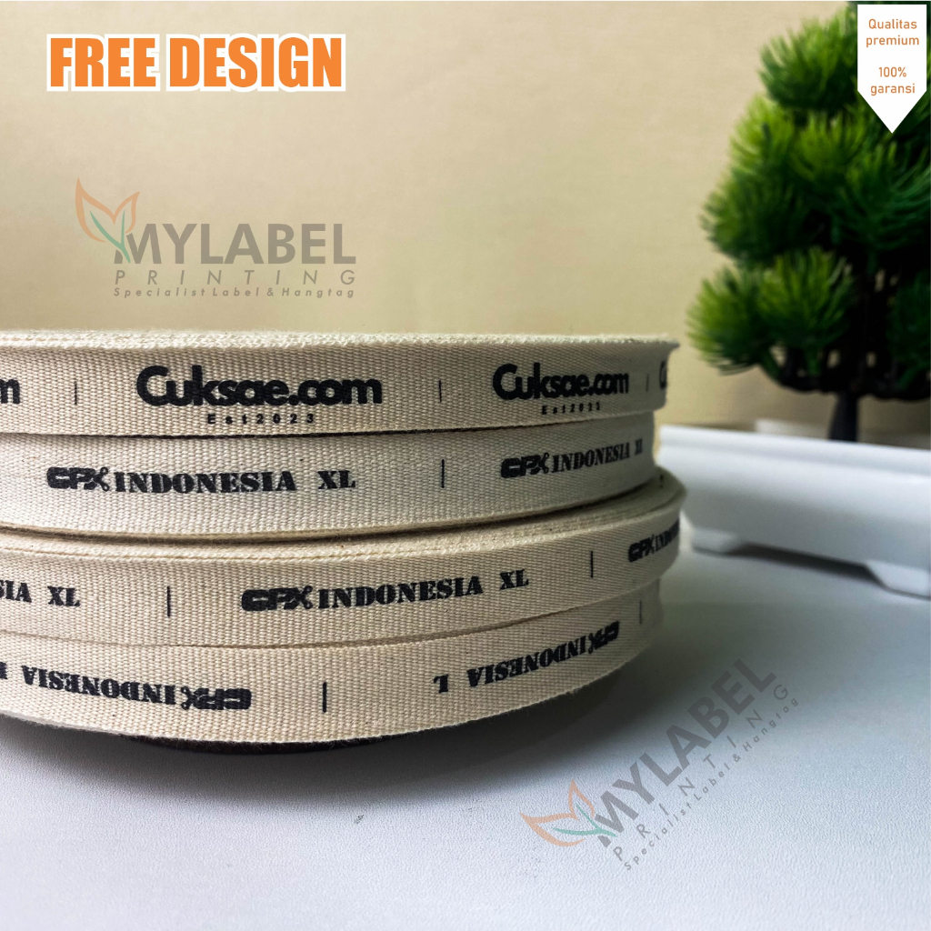 Jual label katun custom /label baju/label nama/Label piterban ...