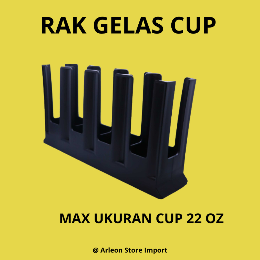 Jual Rak Cup / Gelas Plastik Cup Holder Paper Cup Organizer 4 Hole FLAT ...