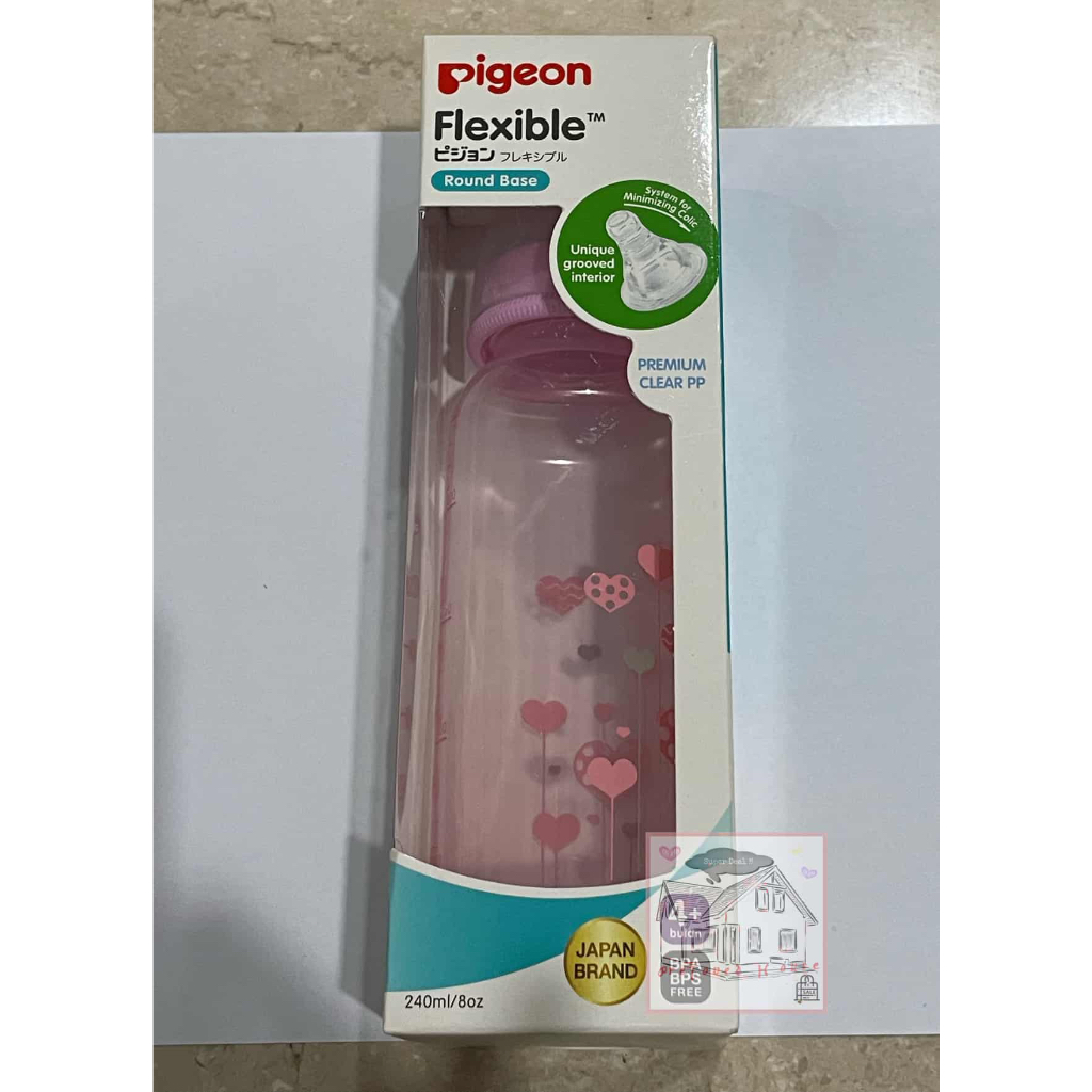 Jual Pigeon Botol Susu, PP Clear RP Slim - PINK 240ml | Shopee Indonesia
