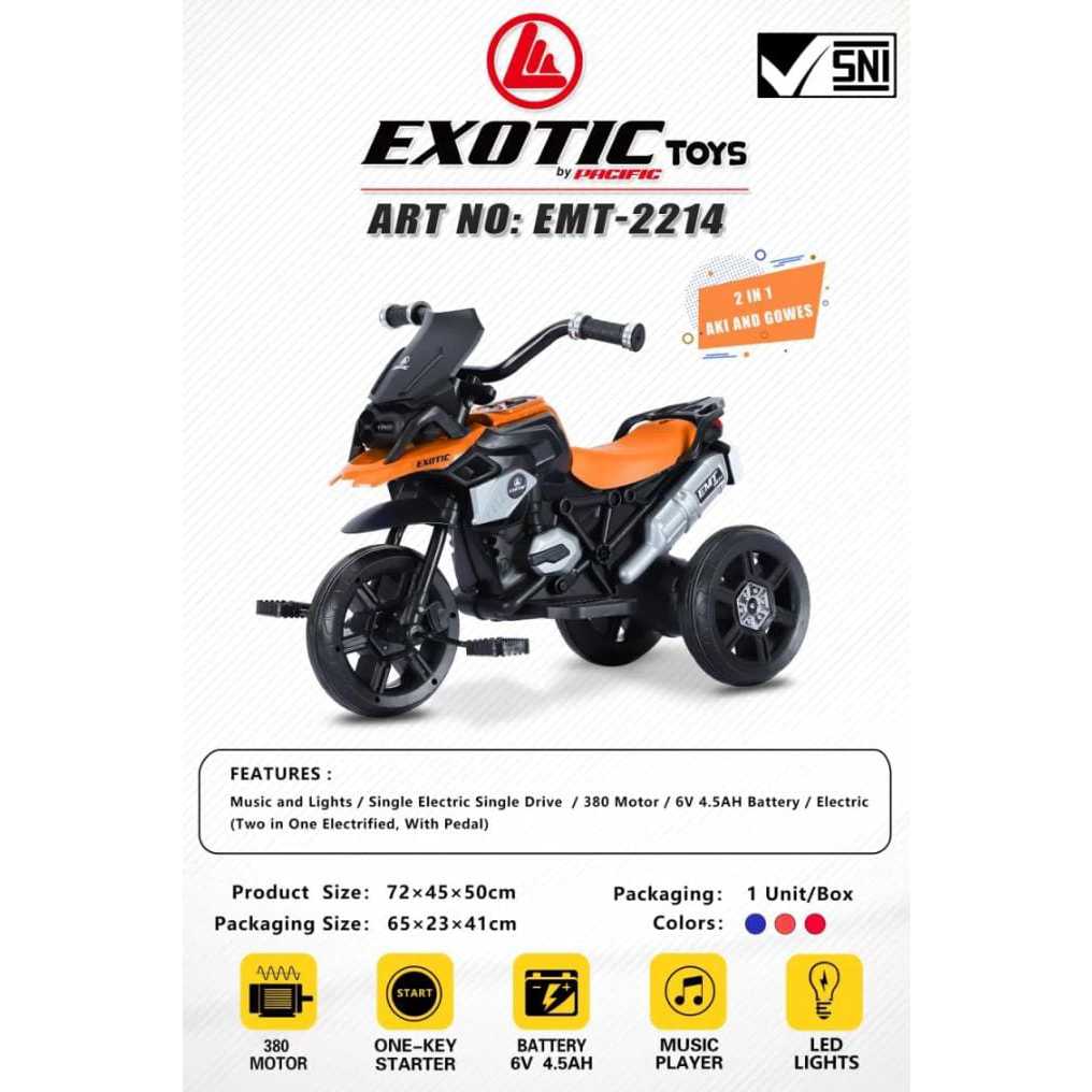 Jual TRICYCLE MODEL MOTOR GOWES ET-2102 EXOTIC // MOTOR AKI EMT 2214 ...
