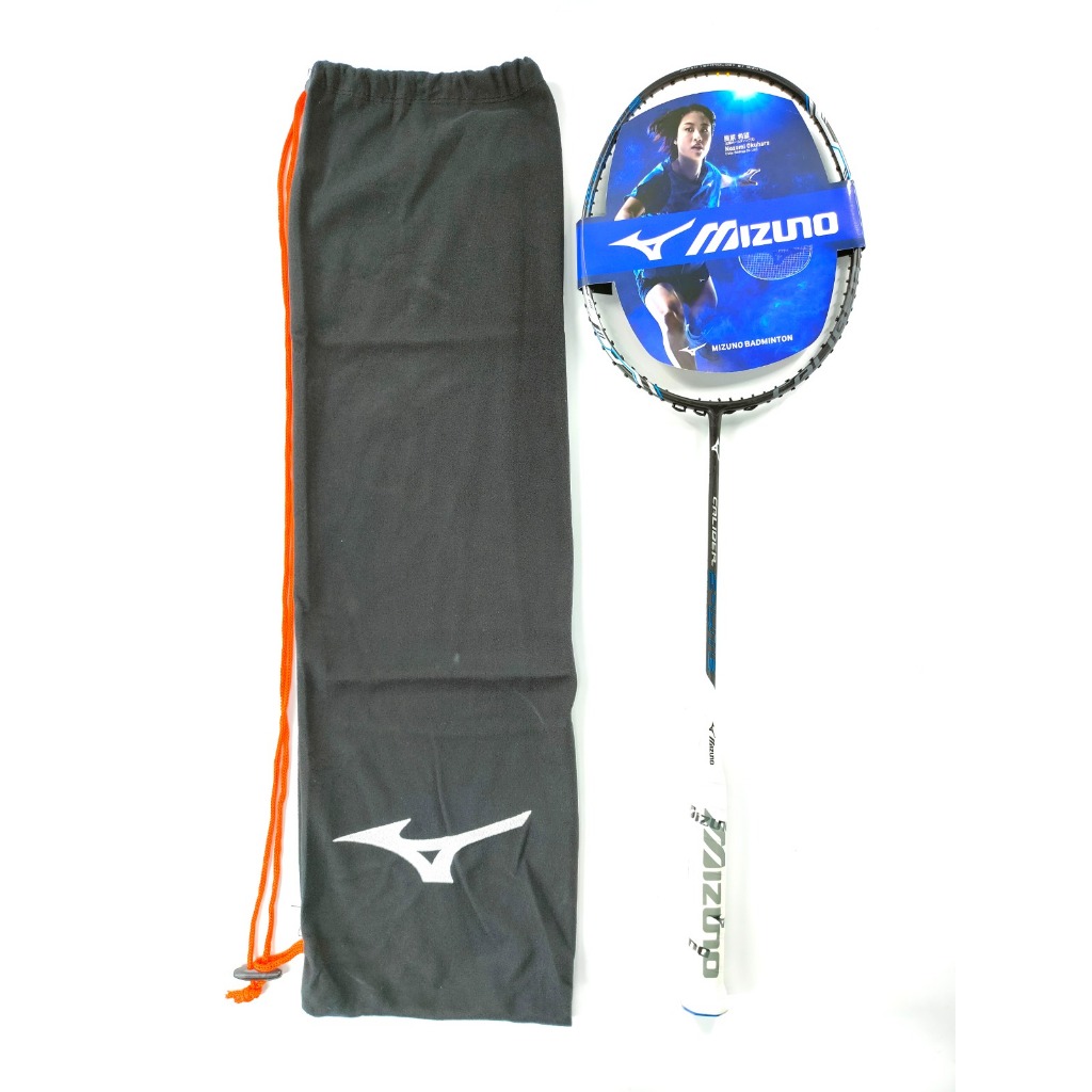 Jual Mizuno Caliber S Lite (Black-White-Brilliant Blue) Raket Badminton ...