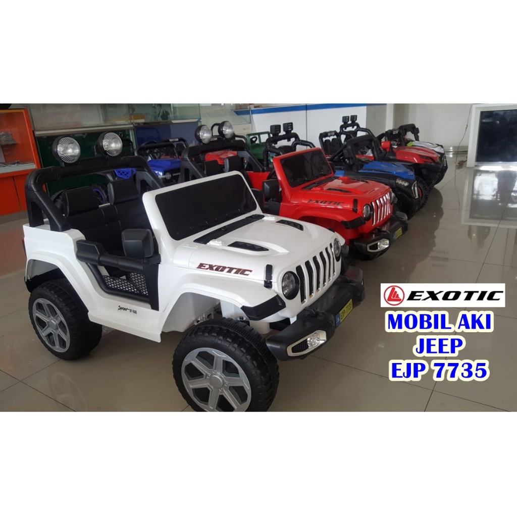 Jual MOBIL MAINAN ANAK MOBIL AKI JEEP EXOTIC EJP 7735 | Shopee Indonesia