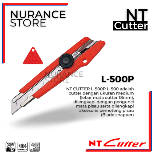 Jual NT CUTTER L-500P L500 ORIGINAL JAPAN | Shopee Indonesia
