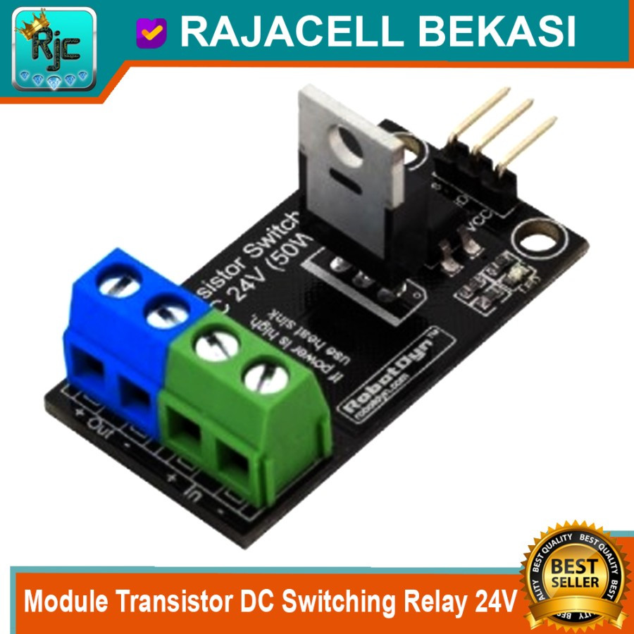 Jual Module Transistor DC Switching Relay 24V DC 30A Max Load | Shopee ...