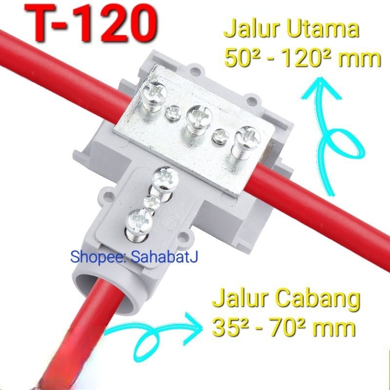 Jual Konektor Kabel T-120 Peyambung Kabel T Besar Wire Connector ...
