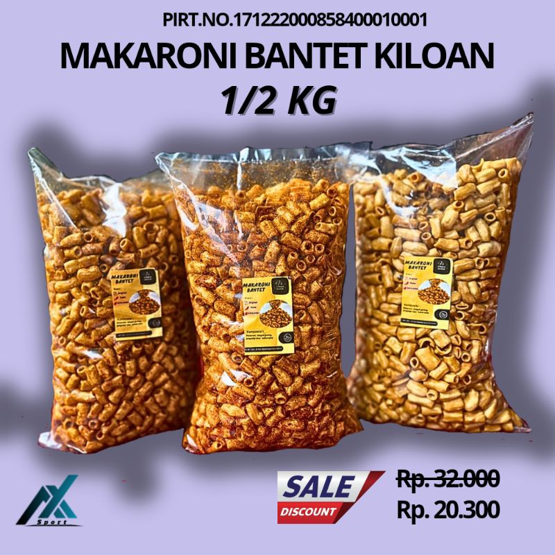 Jual MAKARONI BANTET BANTAT PEDAS KILOAN 1/2 KG KHAS TASIKMALAYA KRIWIL ...