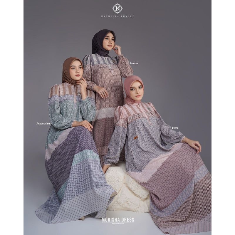 Jual morisha drees by nadheera luxury | Shopee Indonesia