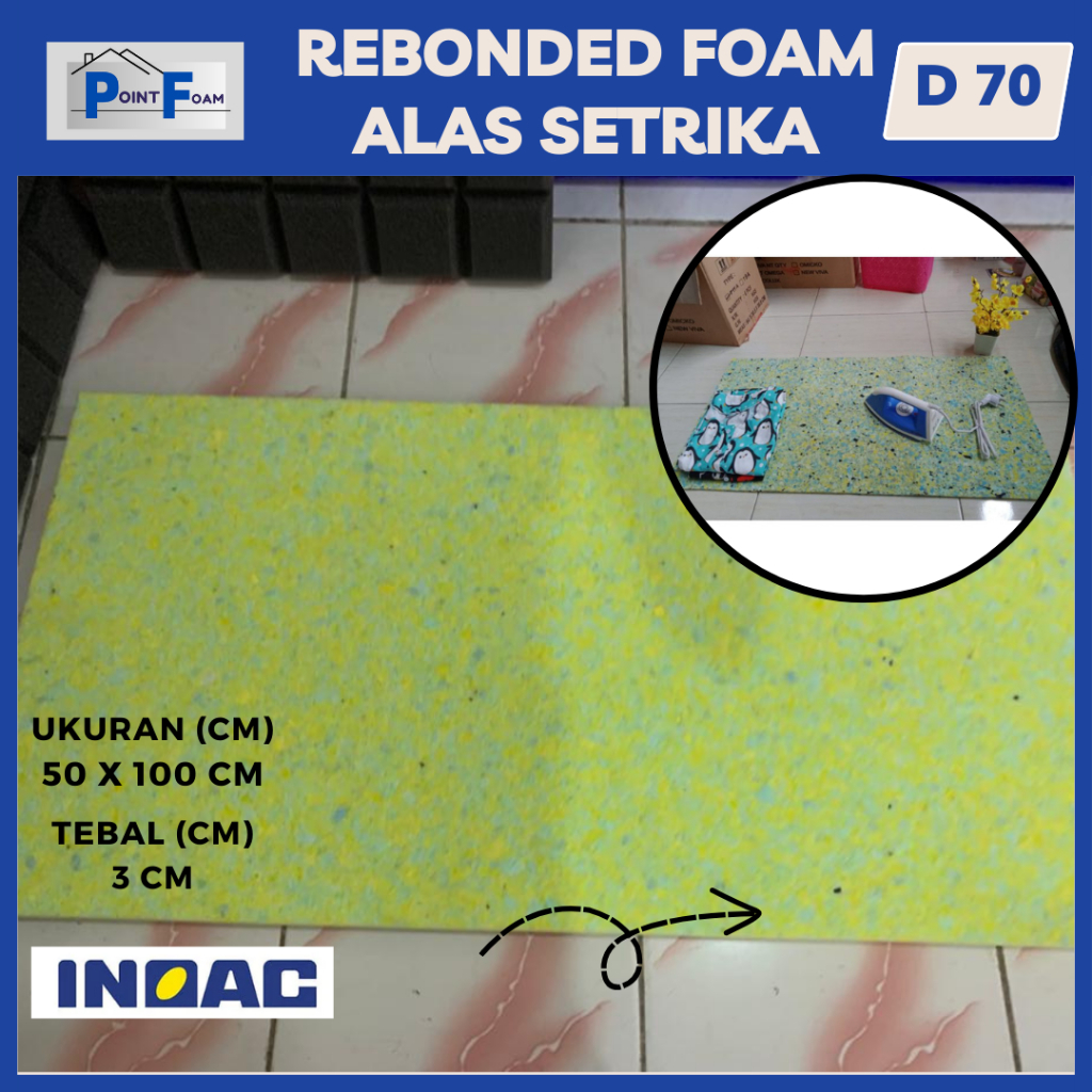 Jual Busa Alas Setrika Rebonded Foam High Density Busa Alas Setrika Uap ...