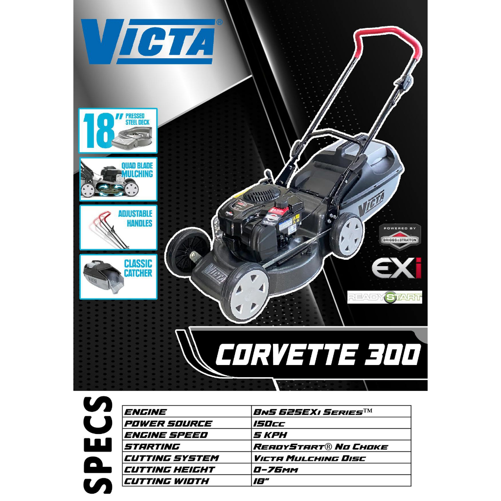 Jual Mesin Potong Rumput Dorong Corvette Victa 300 | Shopee Indonesia