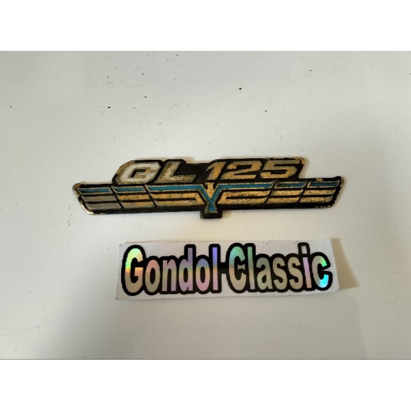 Jual logo emblem box aki tepong kempol garuda HONDA GL 125 original ...