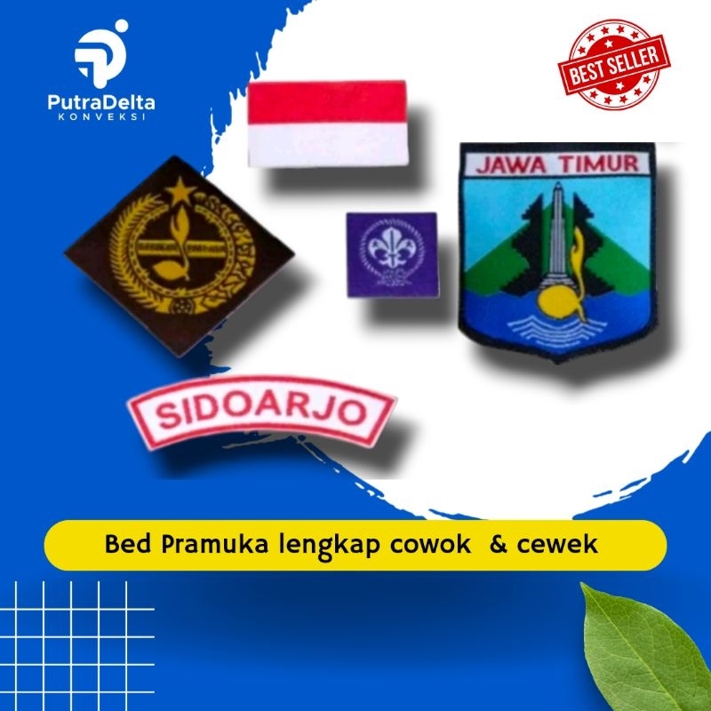 Jual Bed pramuka lengkap cowok dan cewek bahan woven halus 1 set | Shopee Indonesia