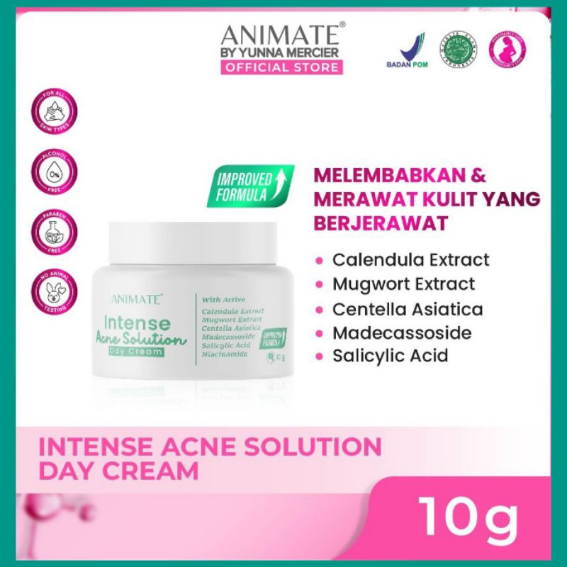 Jual Day Cream Animate Intense Acne Solution / Cream Pagi Animate Acne ...