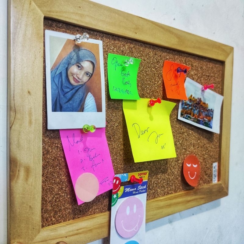 Jual Papan Gabus Coklat Cork Board Ukuran 20x30CM Untuk Memajang ...