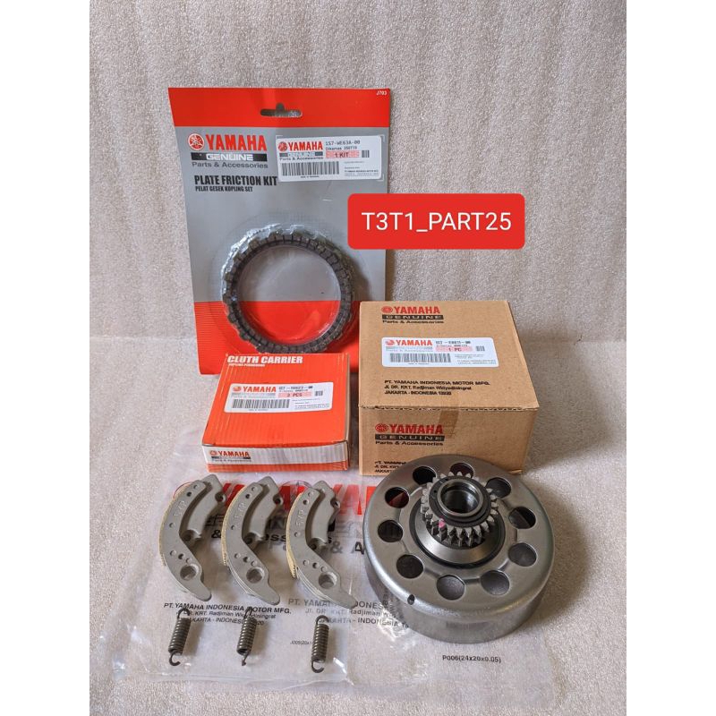 Jual Paket kopling (1S7/5YP) Jupiter MX lama 135 (2005-2010 tidak pake kopling tangan) mangkok ...