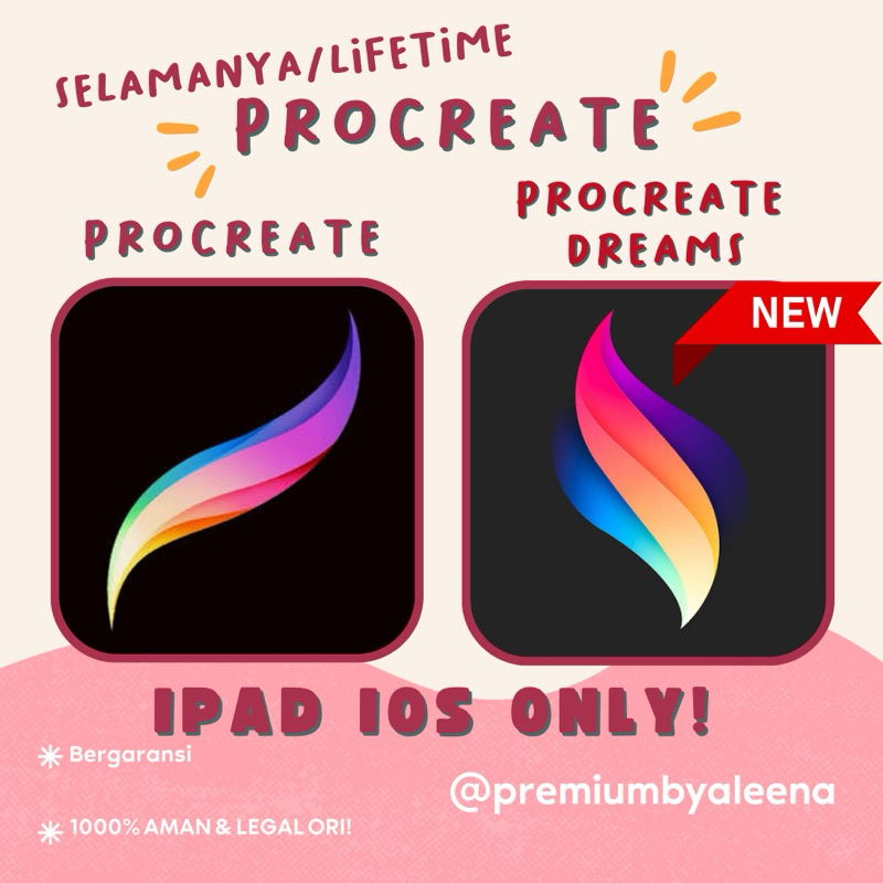 Jual PROCREATE DREAMS IPAD IOS LIFETIME 100% ORIGINAL | Shopee Indonesia