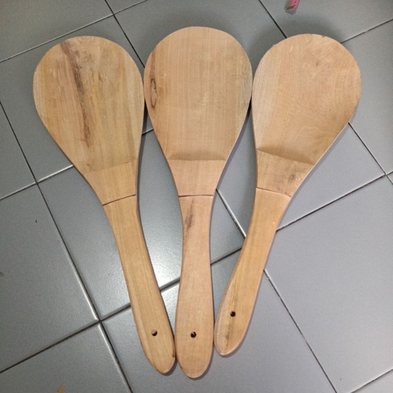 Jual Entong nasi kayu mahoni jumbo / centong nasi kayu | Shopee Indonesia
