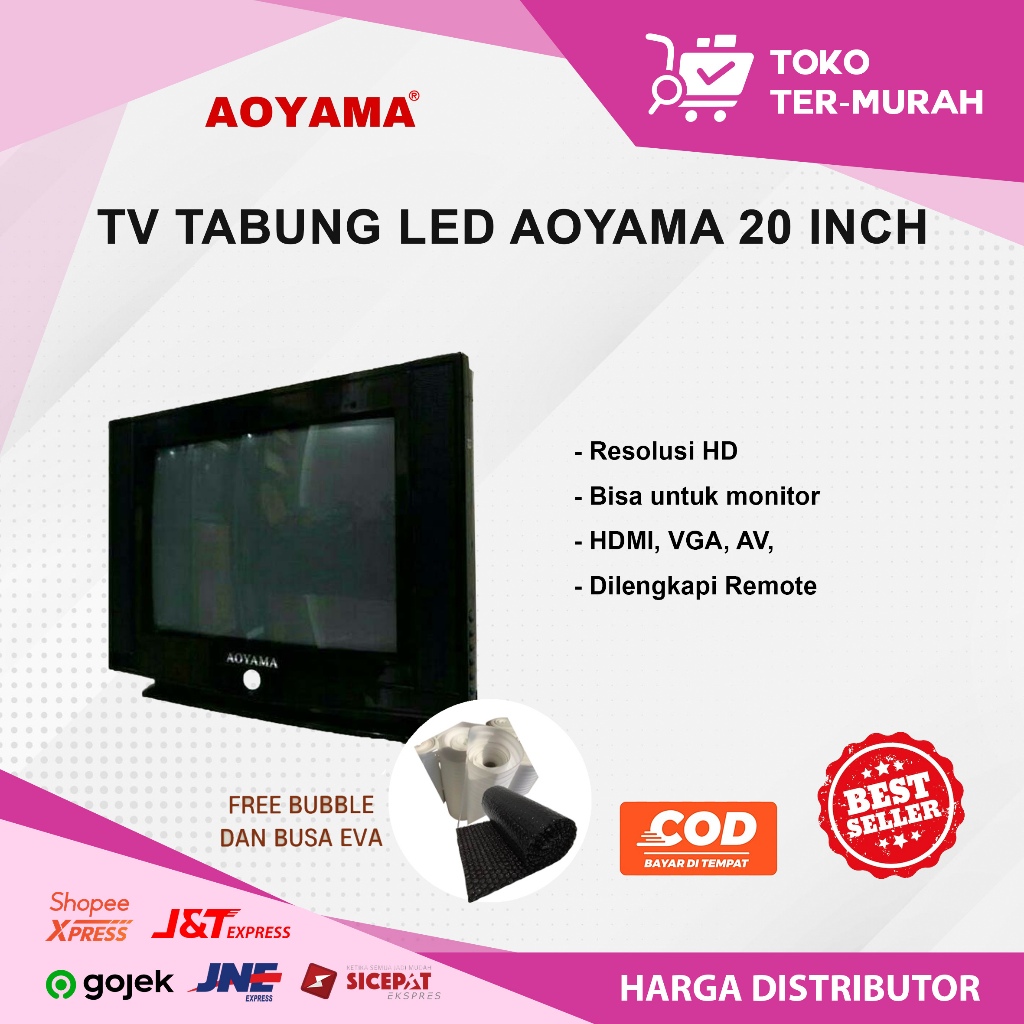 Jual TV TABUNG LED AOYAMA 20 INCH TERBARU LED TABUNGTV 20 INCH TV 20 ...
