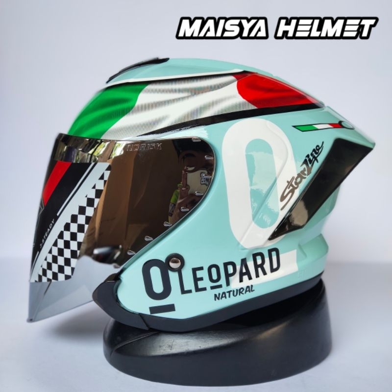 Jual HELM JS ARMOR MOTIF[] LEOPARD[]REDBULL [] HELM VIRAL KEKINIAN ...