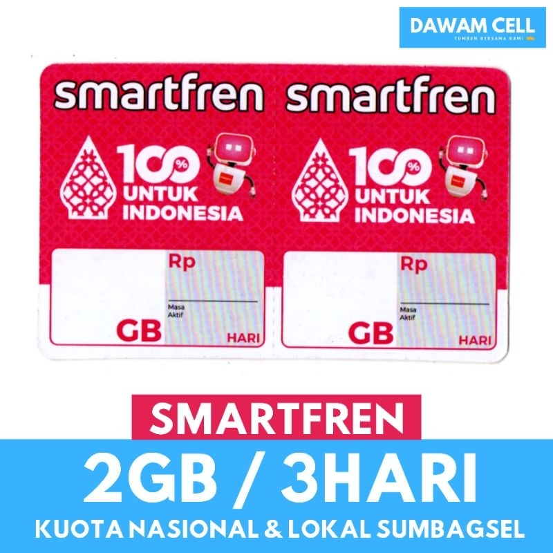 Jual VOUCHER SMARTFREN 2GB 3HARI COCKTAIL | Shopee Indonesia