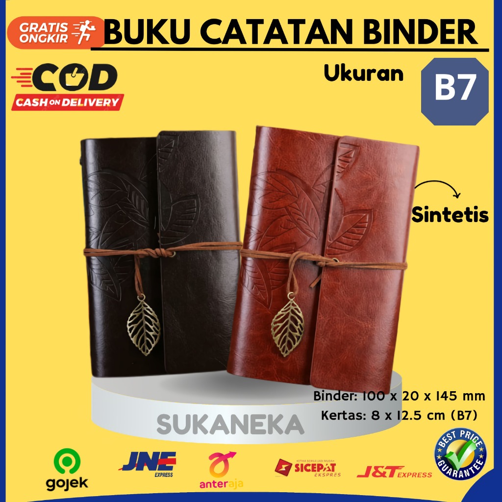 Jual Buku Note Jurnal Catatan Kerja Harian Cover Kulit Retro Book Diary ...