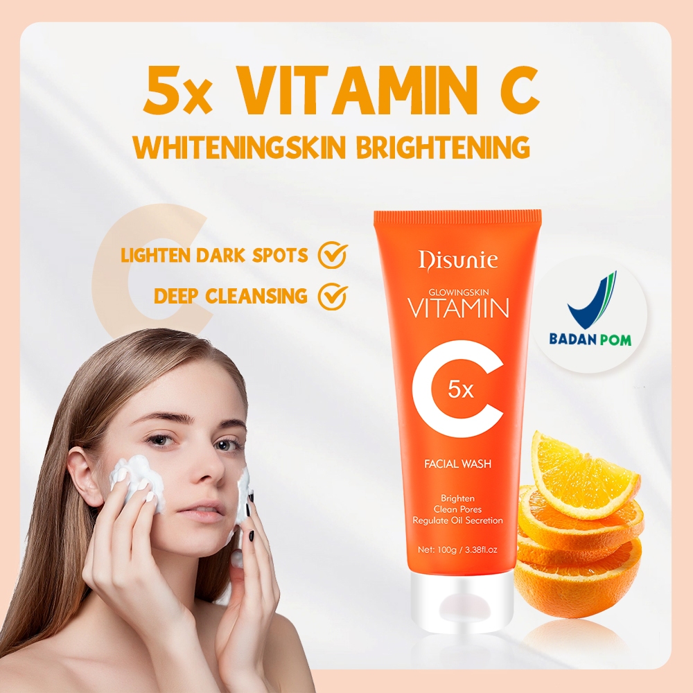 Jual Disunie Facial Cleanser 5X Vitc Collagen Whitening Brighten Skin ...