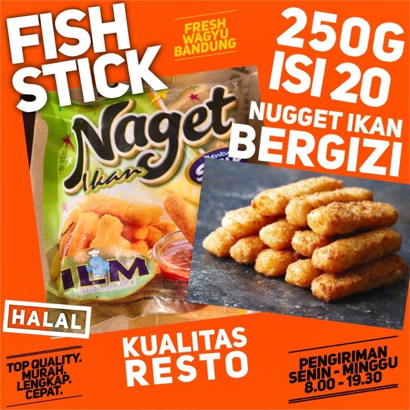 Jual ILM FISH STICK NUGGET Naget Ikan Stik Bergizi Halal Enak | Shopee ...