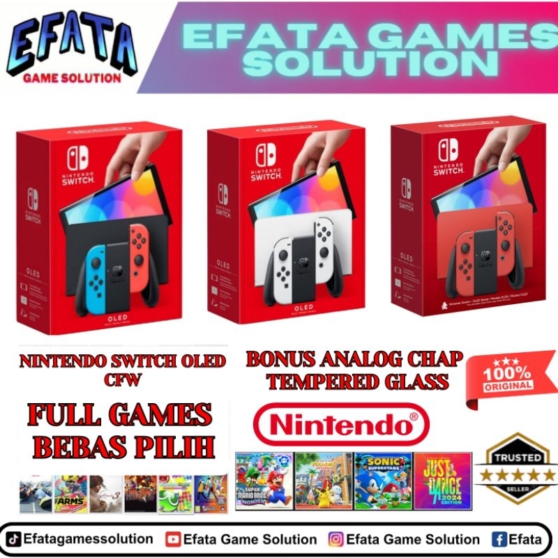 Jual Nintendo Switch OLED MODEL CFW CONSOLE MESIN | Shopee Indonesia