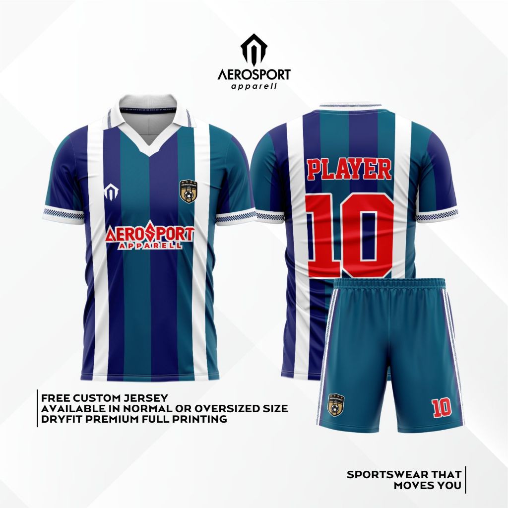 Jual Jersey Futsal Blockcore Vintage Retro BLASTER GUD Berkerah Full ...