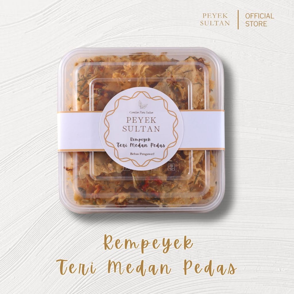 Jual PEYEK SULTAN - Rempeyek Teri Medan Pedas (Box - Large & Extra ...
