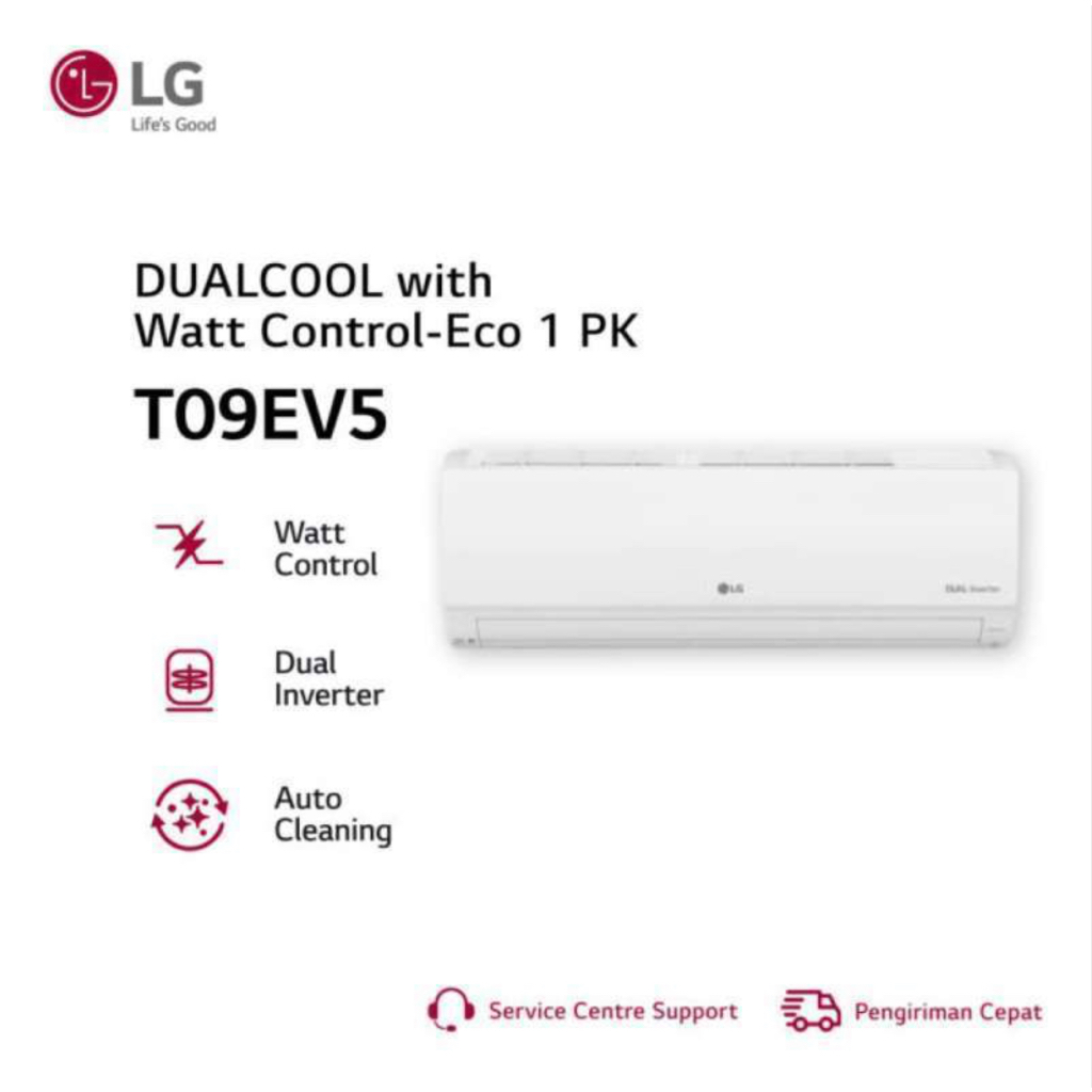 Jual LG AC Dual Cool With Watt Control - Eco [1PK] T9EV5 | Shopee Indonesia