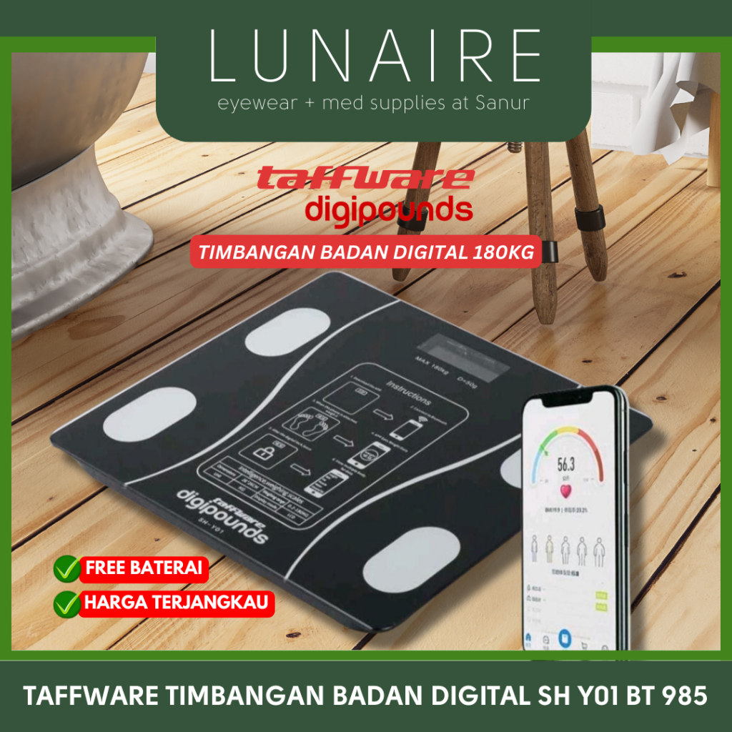 Jual Timbangan Badan Kadar Lemak Otot BMI Digital Scale 180 KG ...