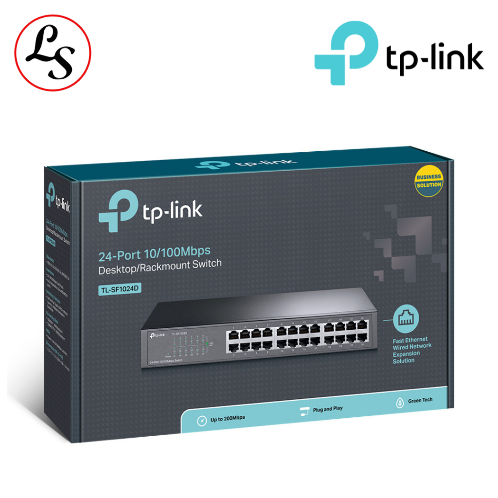 Jual TP-LINK TL-SF1024D 24-port 10/100Mbps Desktop / Rackmount Switch ...
