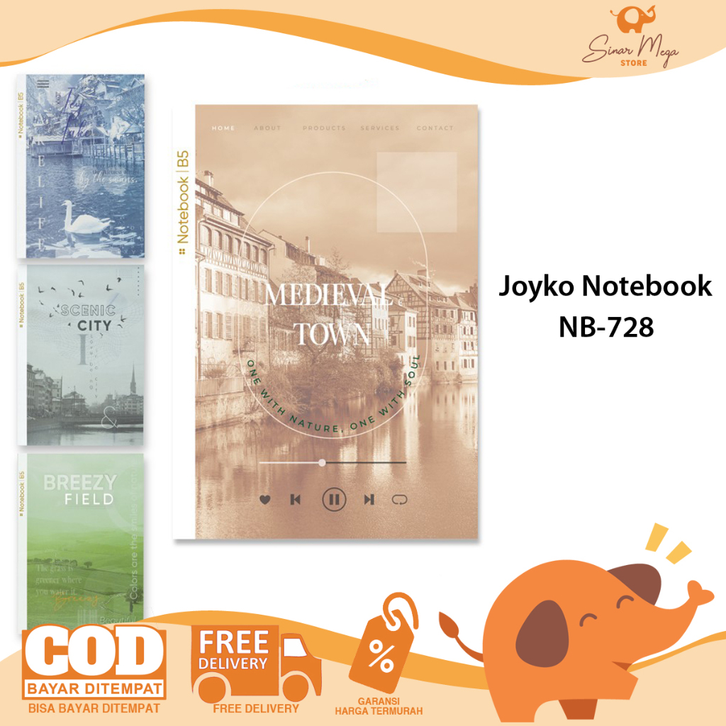 Jual Joyko Notebook NB-728 Ruled B5 / Buku Tulis Catatan Bergaris Ukuran B5 | Shopee Indonesia