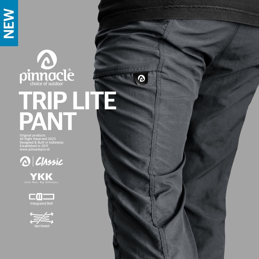 Jual Pinnacle Trip Lite Pant Classic Grey | Shopee Indonesia