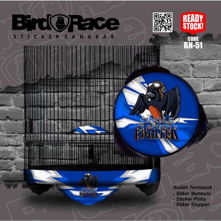 Jual STIKER TEBOK MURAI BATU STICKER SANGKAR MURAI BATU(4) | Shopee ...