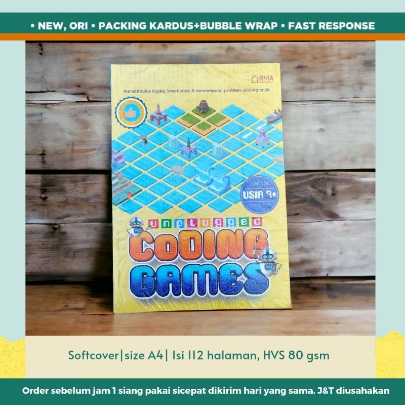 Jual Buku Konsep Coding Unplugged Coding Games Rumah Main Anak | Shopee Indonesia