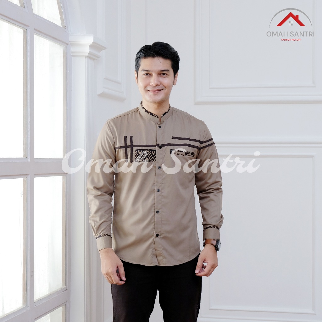 Jual baju koko kinang batik baju koko lengan panjang baju koko kobata ...