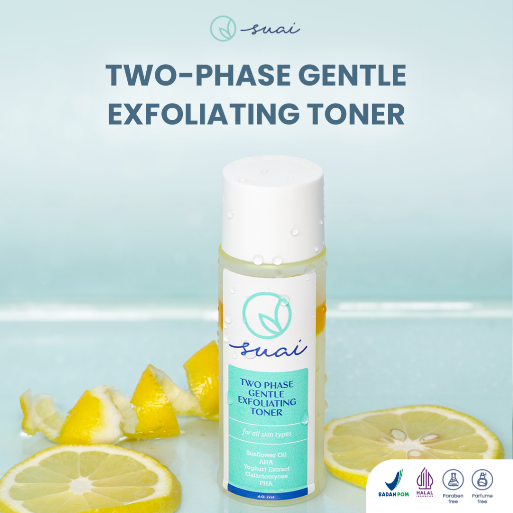 Jual Toner Two Phase Gentle Exfoliating SUAI SKINCARE - Eksfoliasi ...