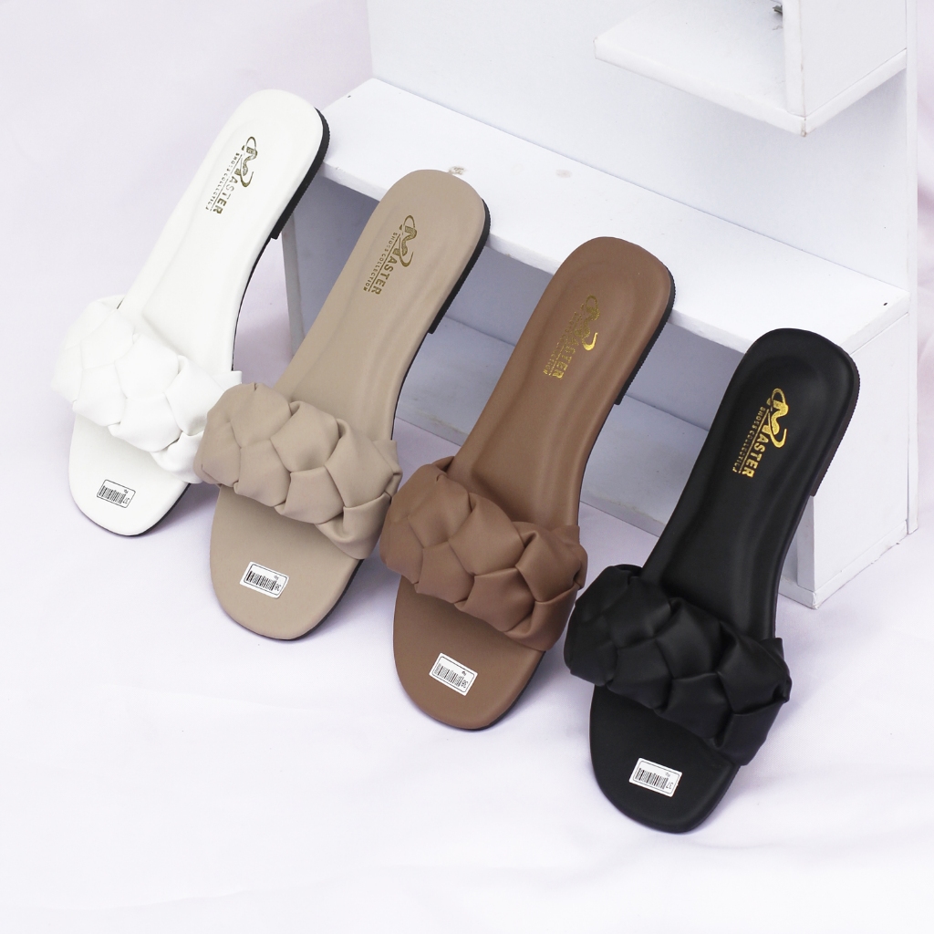 Jual COD | Big Braid Sandals | Sandal Selop Tali Kepang Wanita Terbaru ...