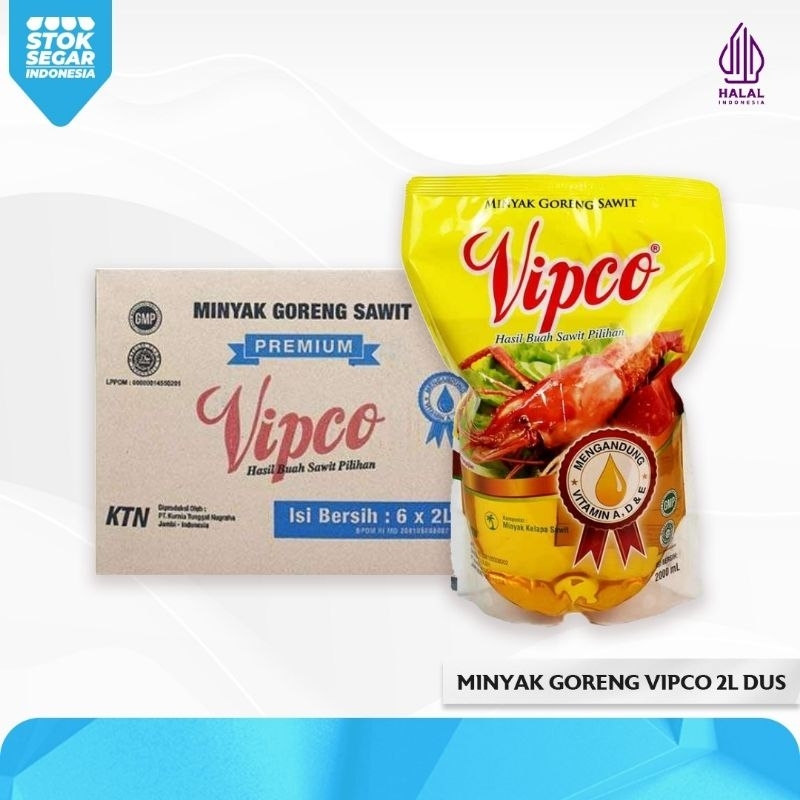 Jual Vipco Minyak Goreng 2 Liter Refill Dus | Shopee Indonesia