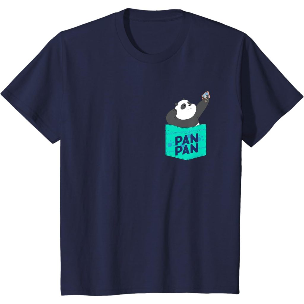 Jual Baju kaos anak CN We Bare Bears Pan Pan Faux Pocket T-Shirt ...
