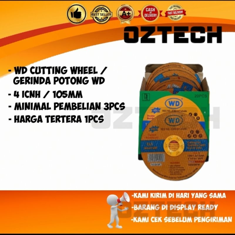 Jual Wd cutting wheel / Batu gerinda potong / Gurinda potong wd 4 inch ...